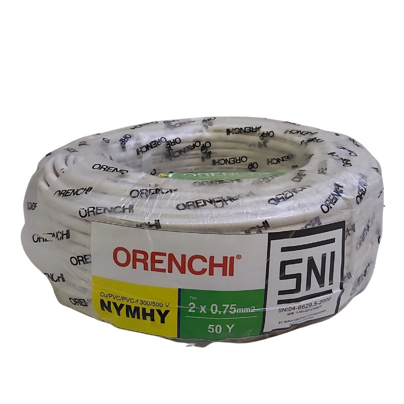 Jual Kabel NYMHY Orenchi 2 x 0.75 SNI Kabel Listrik Serabut Tembaga 2x0.75 | Shopee Indonesia