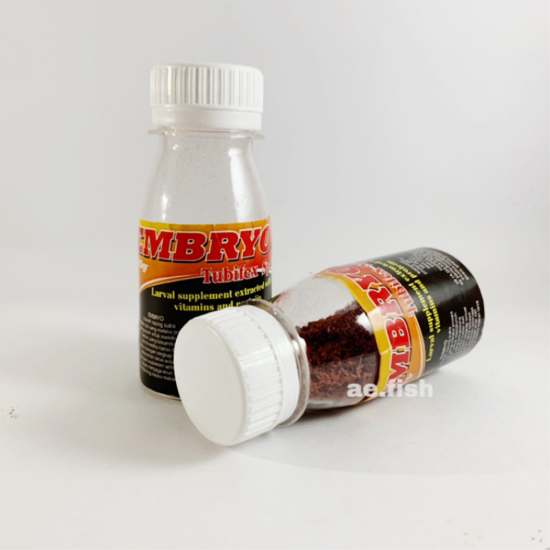 Jual Embryo cacing sutra kering 20gr pakan ikan hias cupang Guppy ...