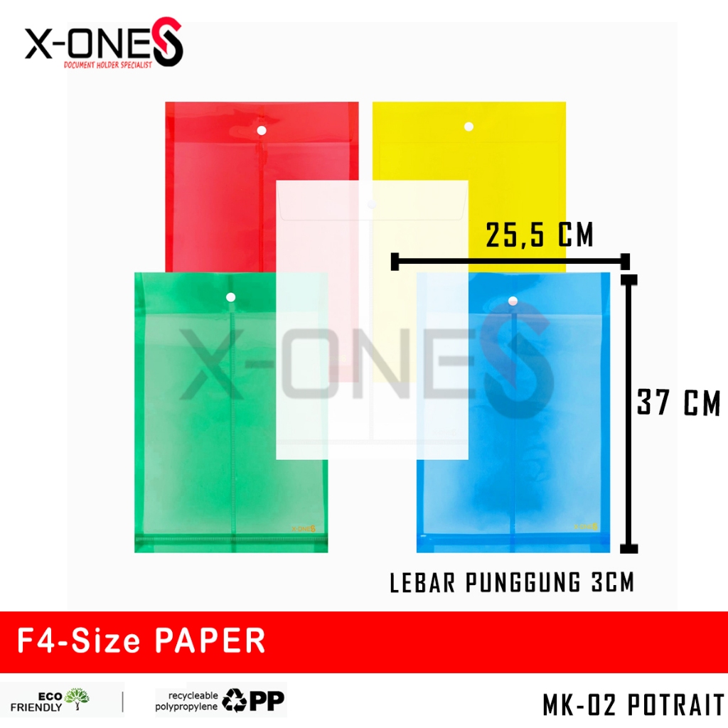 Jual X-ONE MAP KANCING POTRAIT FOLIO MK-02 FC | Shopee Indonesia