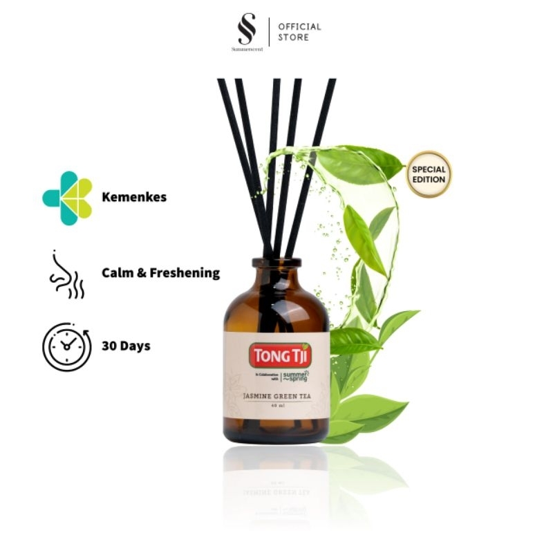 Jual Reed Diffuser Jasmine Green Tea (40 ml) | Summer Spring X Tong Tji ...