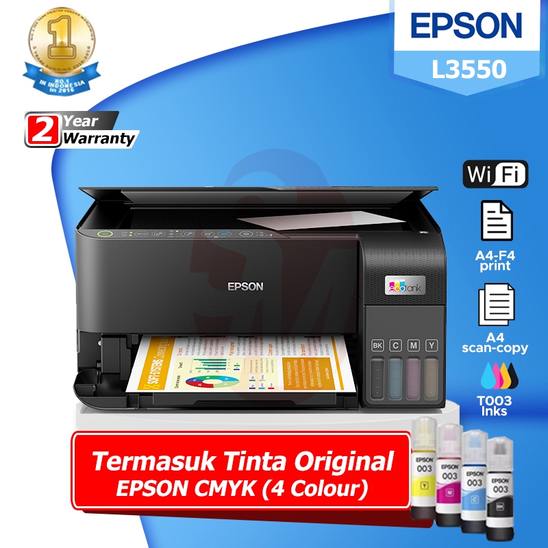 Jual Printer Epson L 3550 Print Scan Copy Wireless | Shopee Indonesia