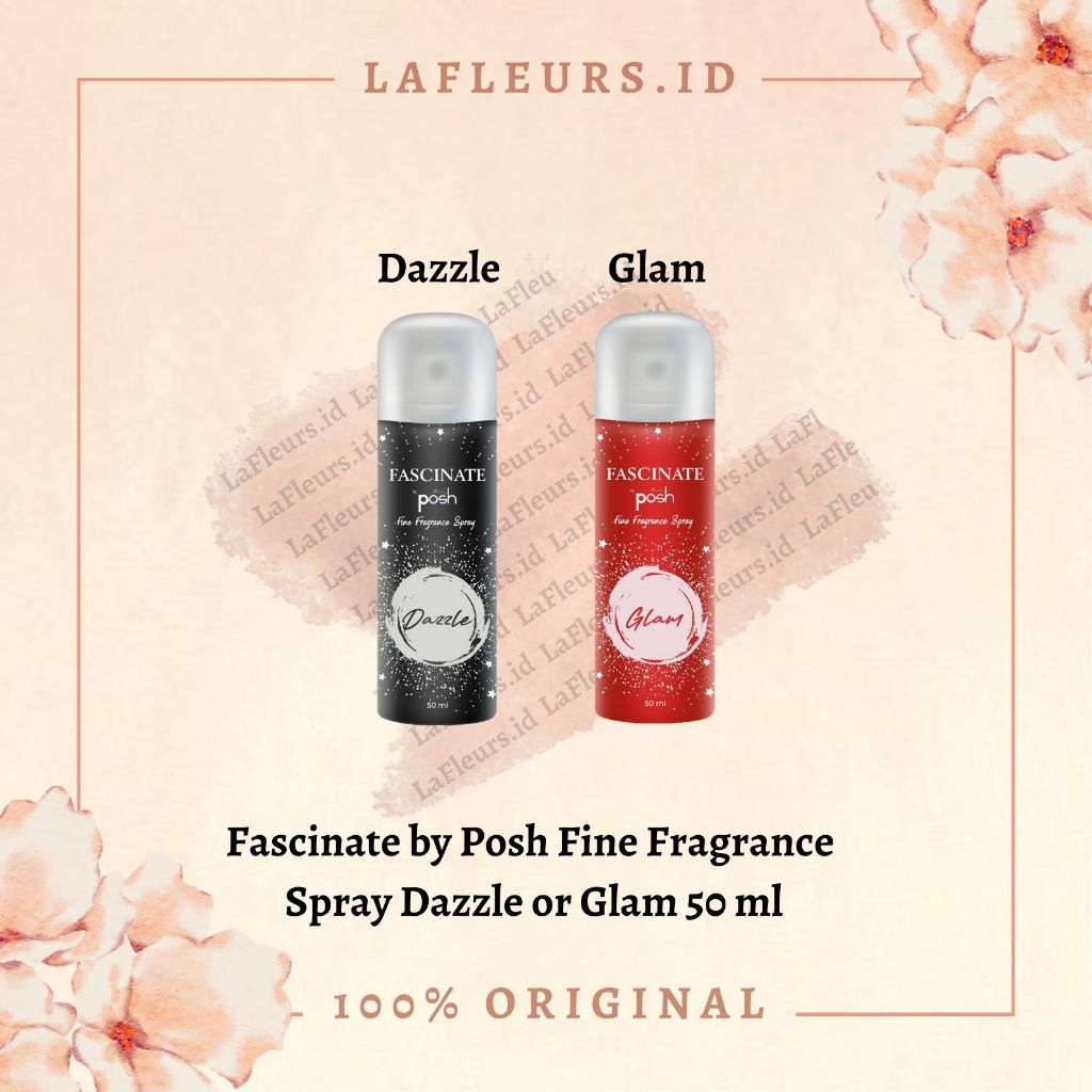 Jual Posh Fine Fragrance Spray Dazzle / Glam 50ml / Fascinate By Posh ...