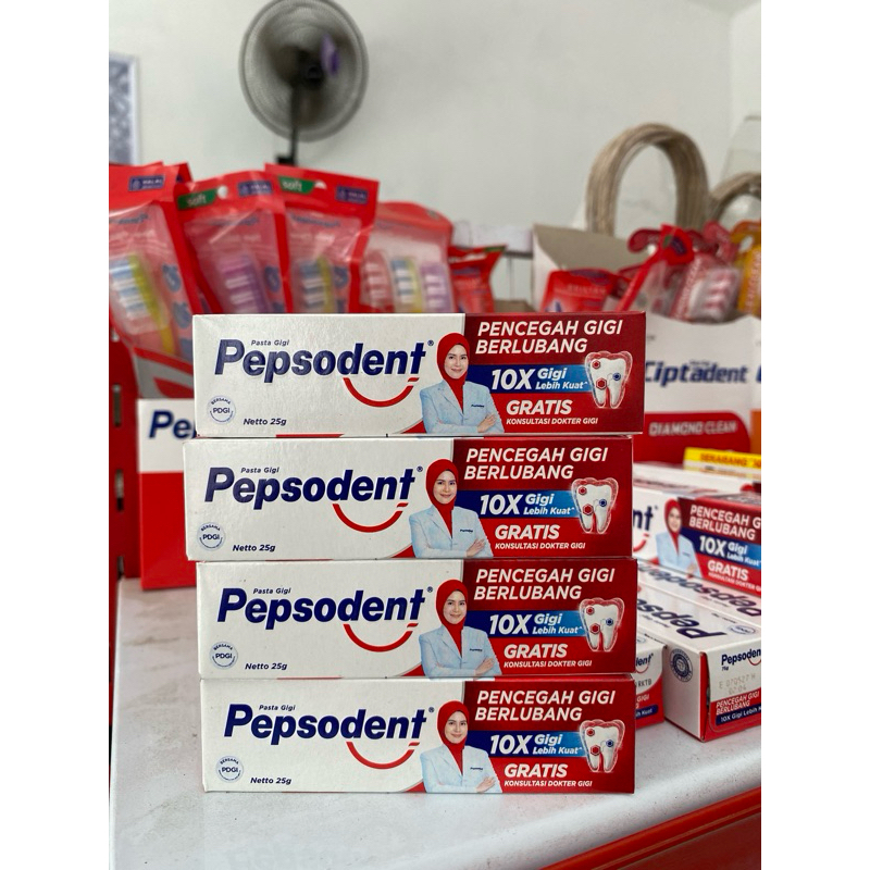 Jual PAKET HEMAT (isi 6) Pepsodent 75gr Pasta Gigi Pepsodent Merah ...