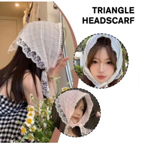 Jual Lace Korean Head Band | Lace Scarf Syal Renda Wanita Korea | Syal ...