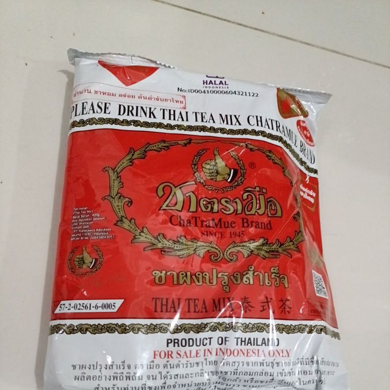 Jual thai tea merah 400 gram asli promo kak | Shopee Indonesia