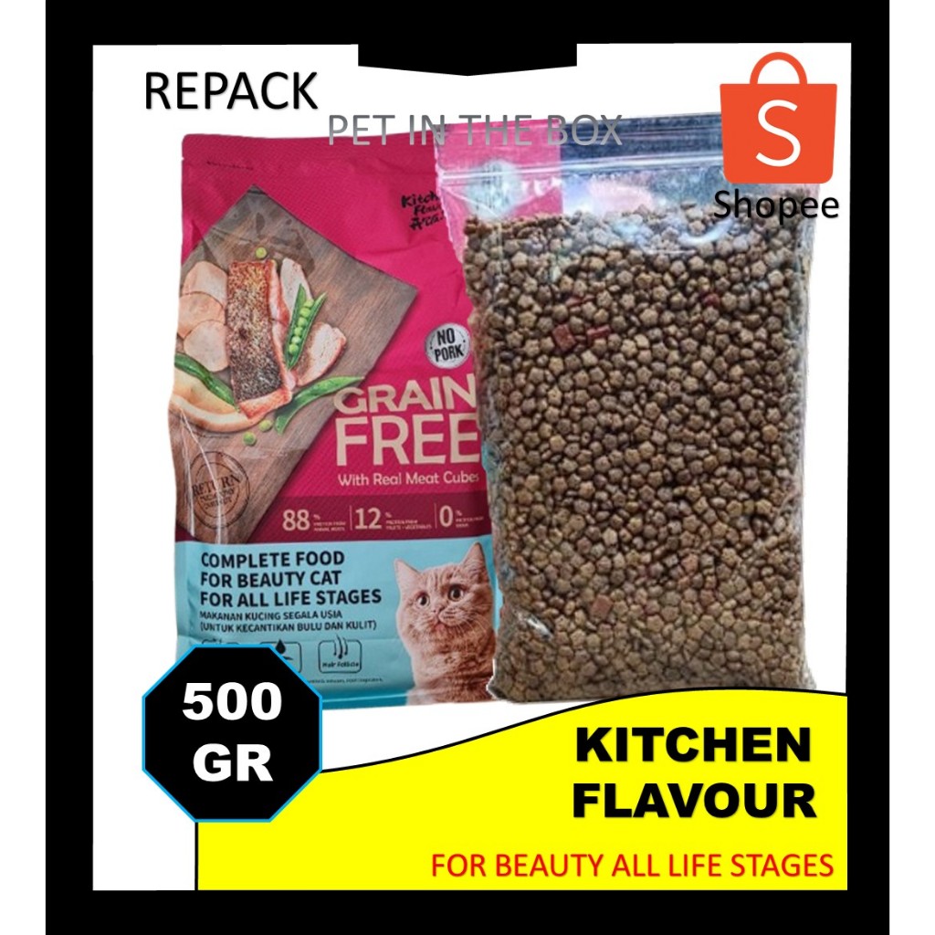 Jual KITCHEN FLAVOR BEAUTY ALL STAGE 500 GR - REPACK | Shopee Indonesia