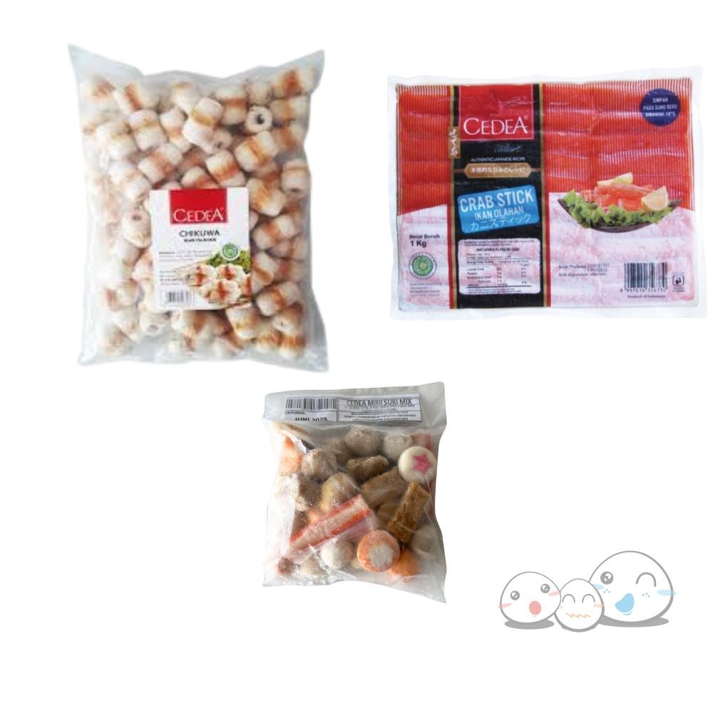 Jual Cedea Chikuwa Crab Stick 250 gr/1kg Frozen Food Suki Mix 250gr ...