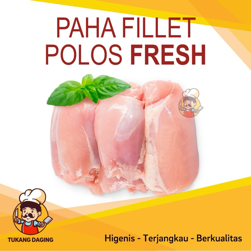 Jual paha ayam fillet polos fresh 1kg / paha ayam boneless polos 1kg ...