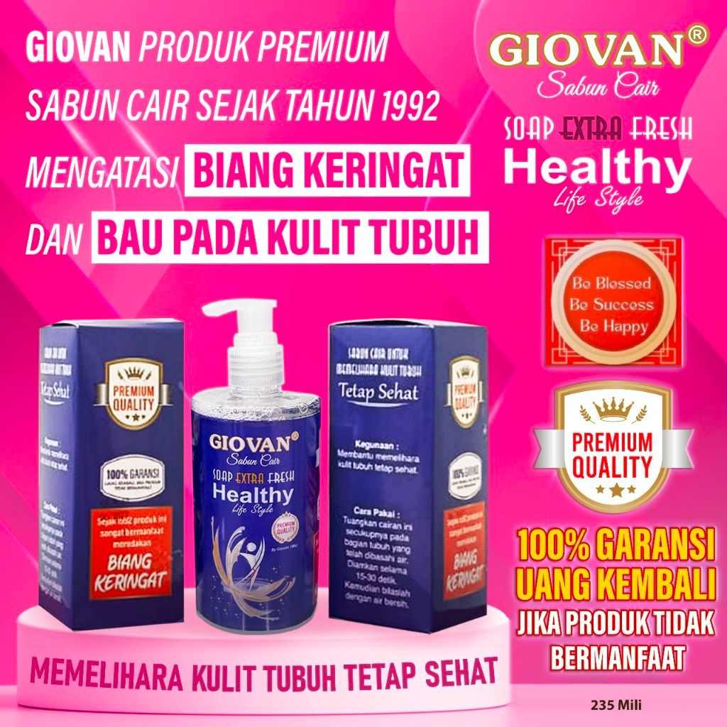 Jual PREMIUM SABUN GIOVAN SOAP FRESH 235ml / SABUN ANTISEPTIK/SABUN ...
