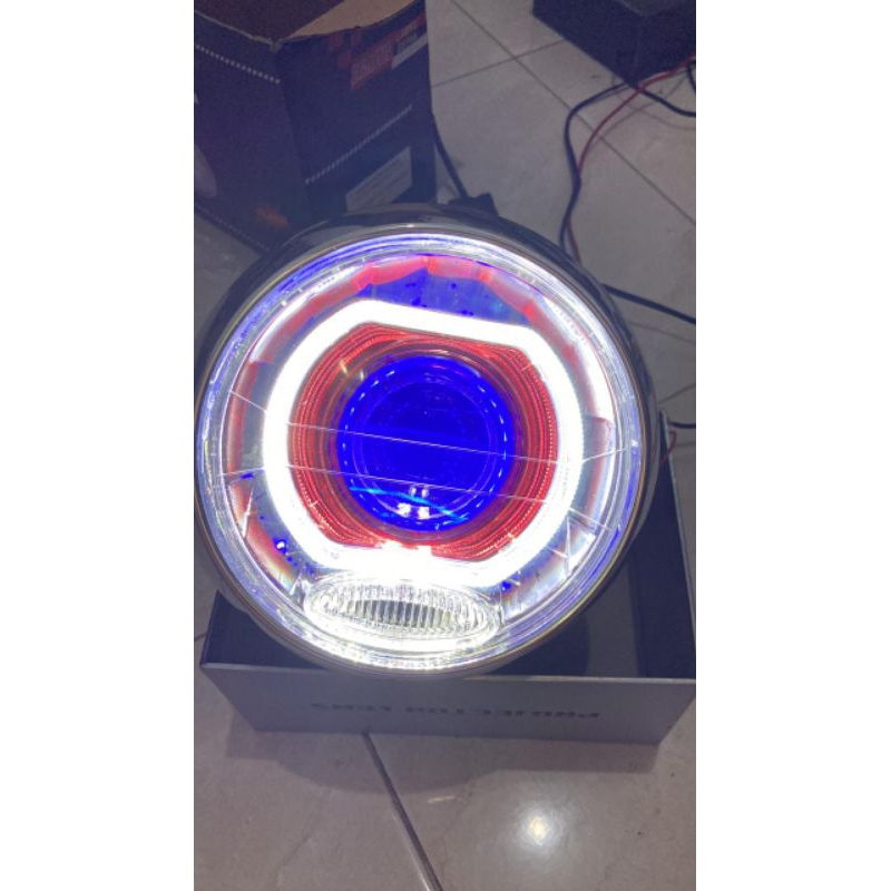 Jual Lampu depan kotak RX King bulat ORIGINAL set biled AES TURBO GEN2 ...