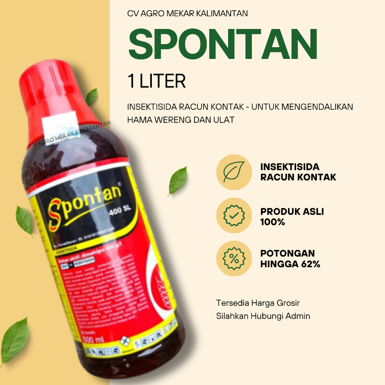 Jual Spontan Insektisida Pengendali Sundep Padi 1 Liter | Shopee Indonesia