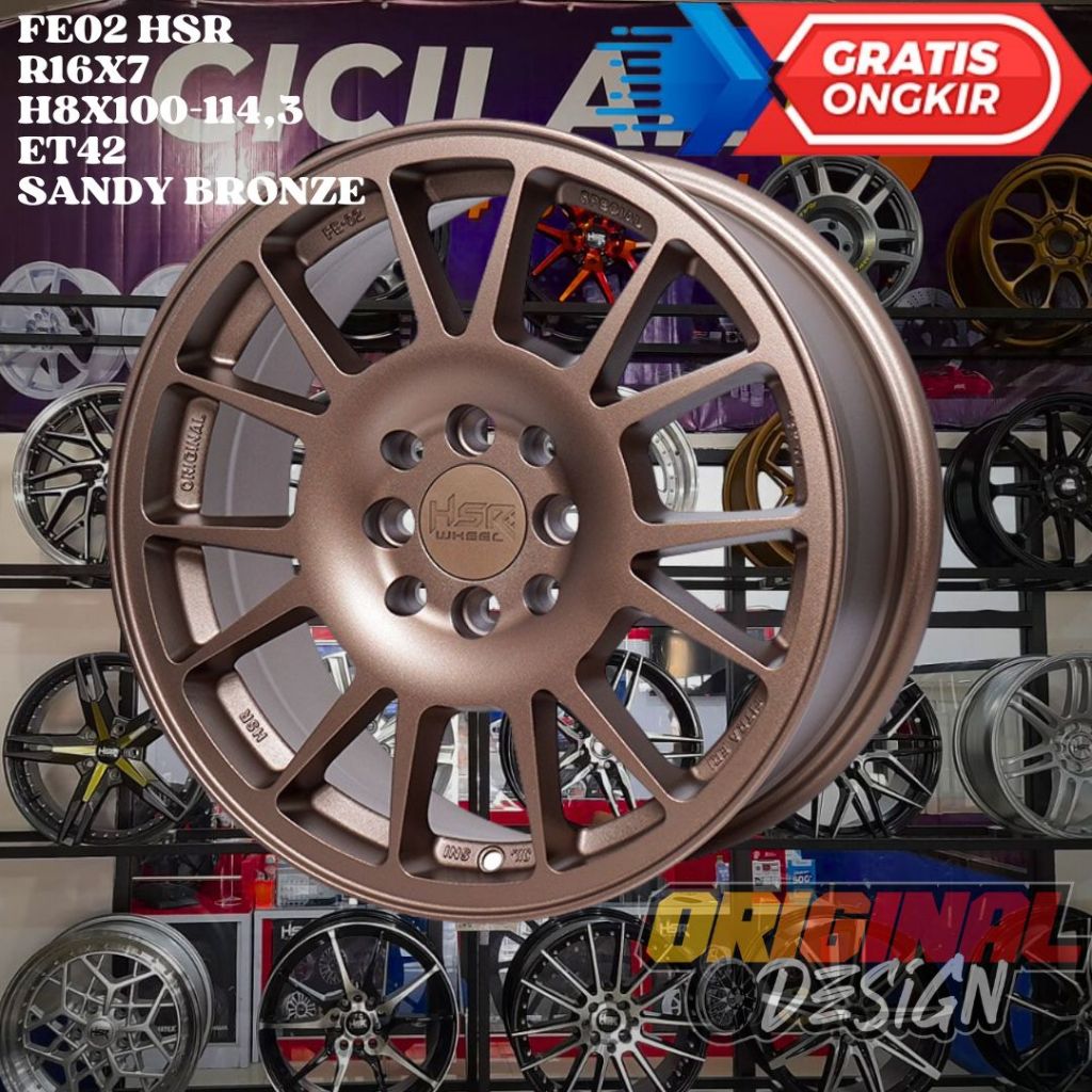 Jual Velg Mobil Ring 16 MURAH HSR FE02 R16 UNTUK IGNIS , SPLASH , SPRESSO , SWIFT | Shopee Indonesia