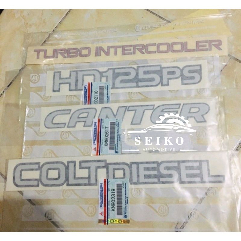 Jual Stiker Colt Diesel Mitsubishi Canter HD125PS Turbo Intercooler ...