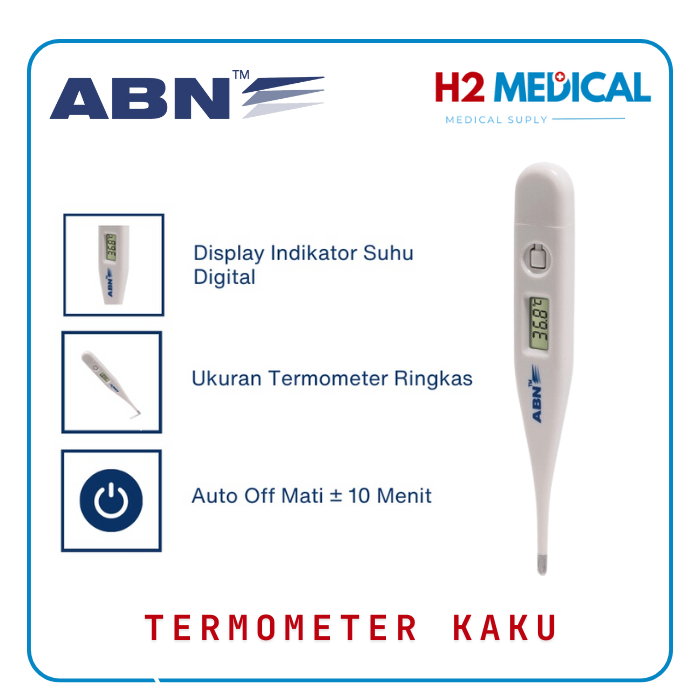 Jual Termometer Ketiak Kaku ABN Digital Thermometer Termo Kaku DT900 ...