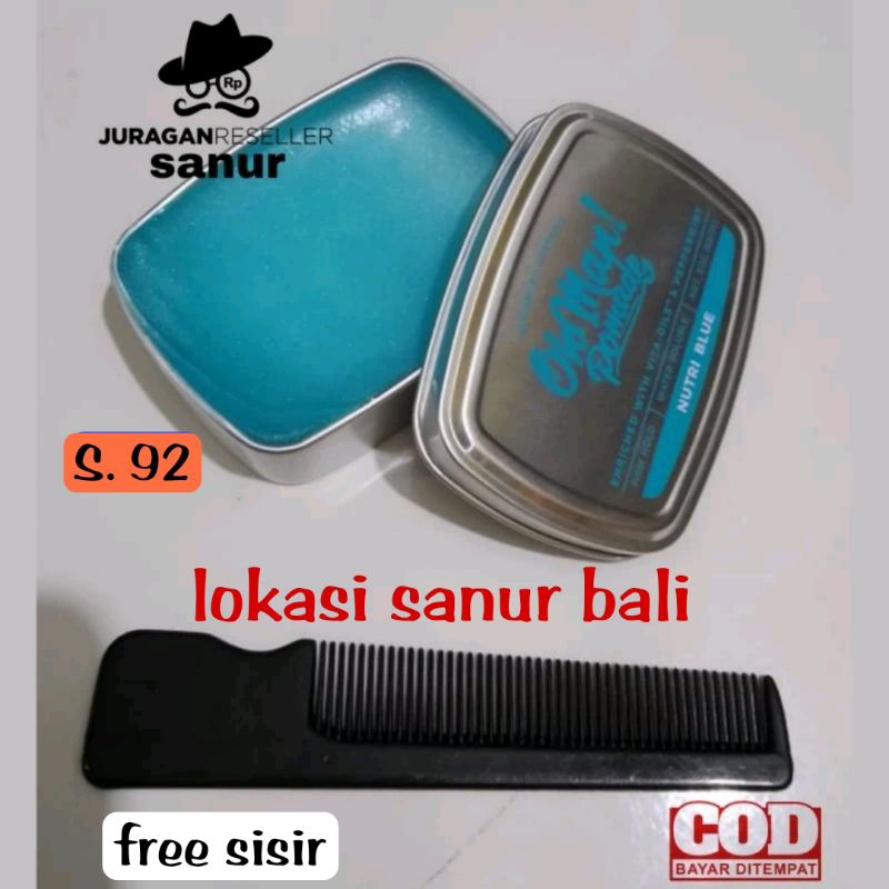 Jual Pomade Oh Man Nutri Blue Waterbased aroma Tropical Mix Fruit 3oz ...