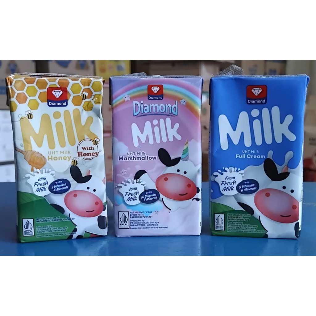 Jual Diamond Milk UHT varian rasa 125 ml | Shopee Indonesia