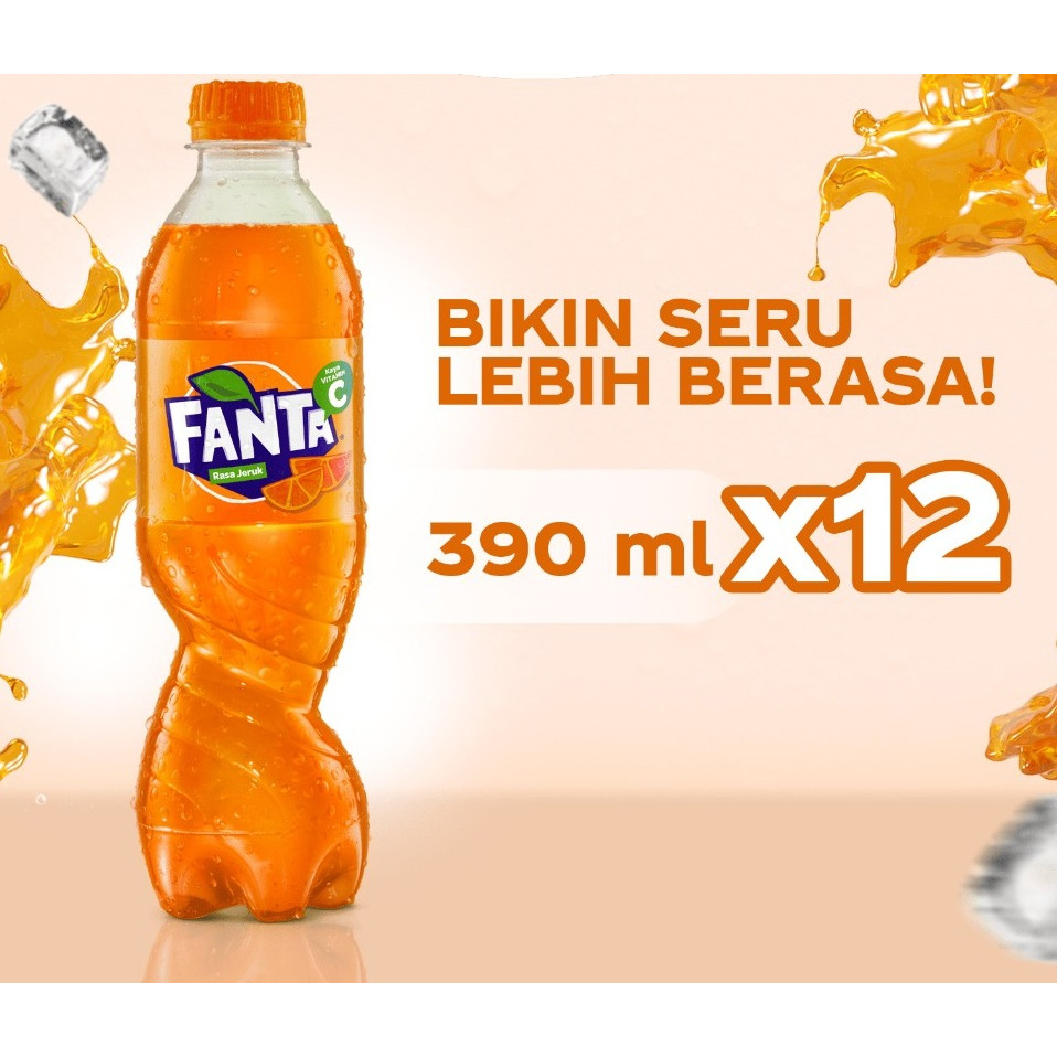 Jual Fanta Rasa Orange Jeruk Minuman Soda 12X390ml (KARTON) | Shopee ...