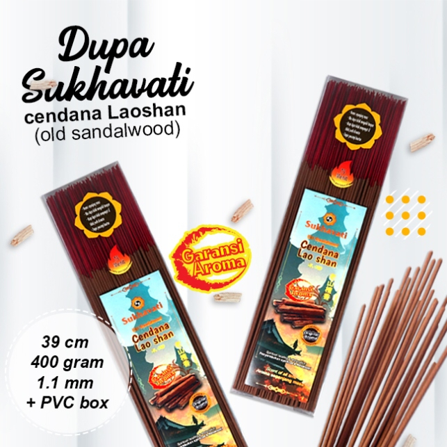 Jual Dupa Hio Wangi Alami Cendana Sukhavati Stick Putih 39 cm | Shopee ...