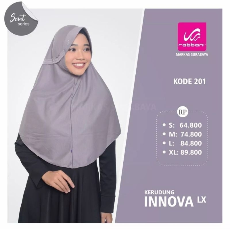 Jual Jilbab Rabbani INNOVA LX 100% Ori (Serut Samping Tertutup) | Shopee Indonesia