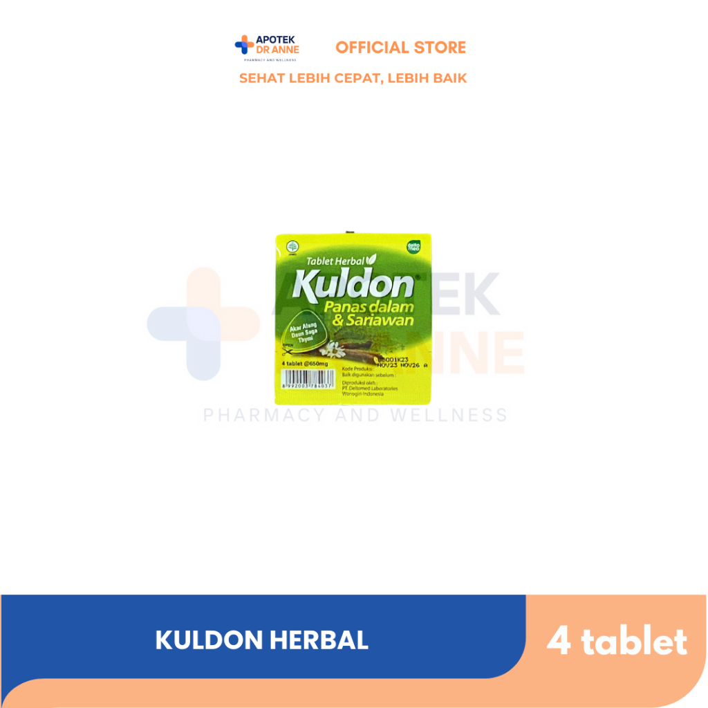 Jual Kuldon Sariawan 650 mg (4 tablet) | Shopee Indonesia