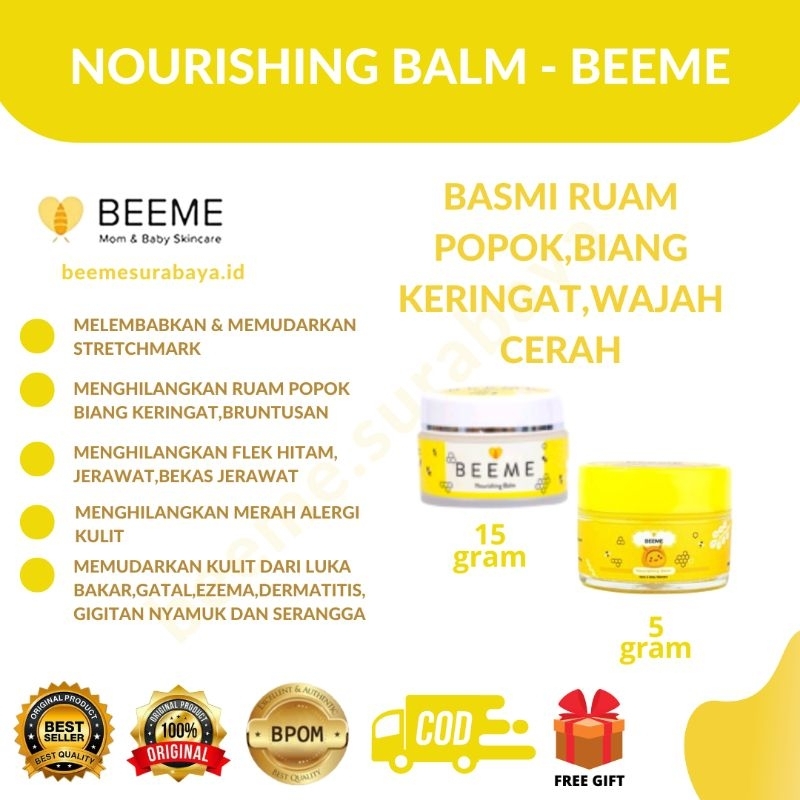 Jual BEEME NOURISHING BALM 15gr|SKINCARE IBU DAN ANAK|SKINCARE BAYI ...