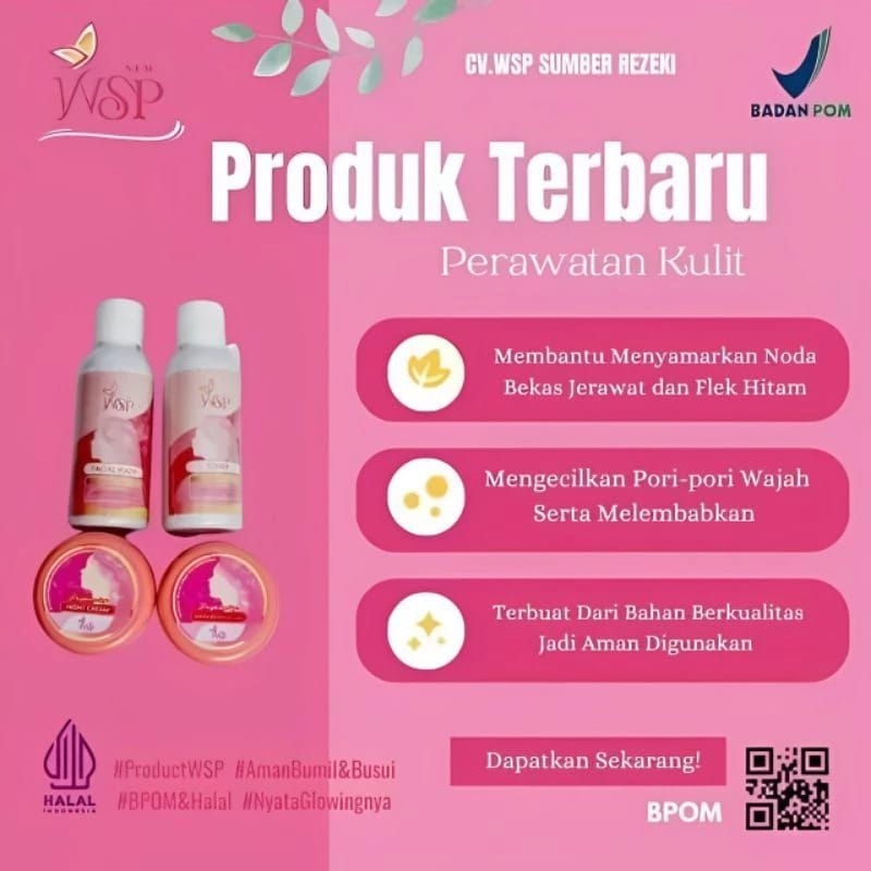Jual WSP GLOW SKINCARE WSP PAKET PERAWATAN GLOWING AMPUH - NO FLEK NO ...