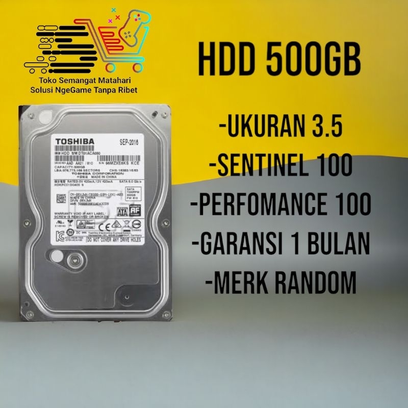 Jual Hardisk 500GB HDD 500GB 3.5 | Shopee Indonesia
