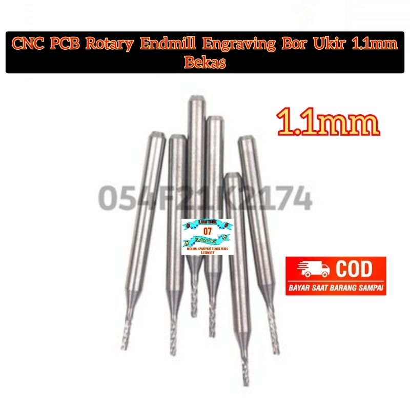 Jual CNC PCB Rotary Endmill Engraving Bor Ukir 1.1mm Bekas | Shopee ...