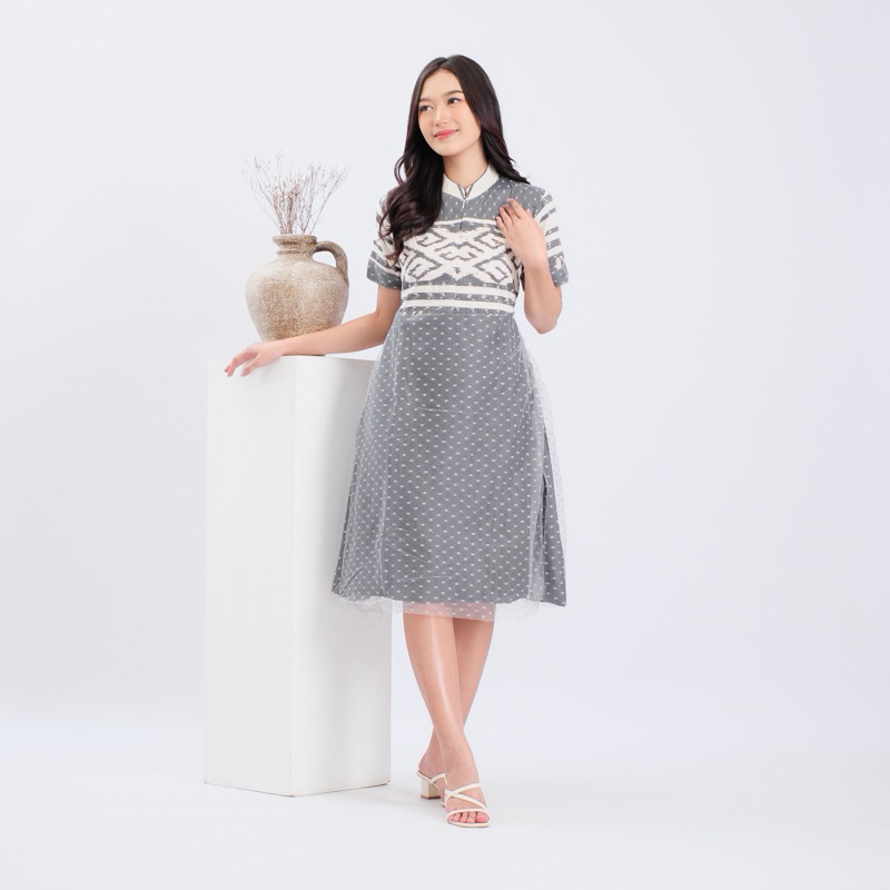 Jual keishan.id - DRESS TENUN DOTY DRESS KONDANGAN TENUN IKAT ORY TROSO JEPARA | Shopee Indonesia