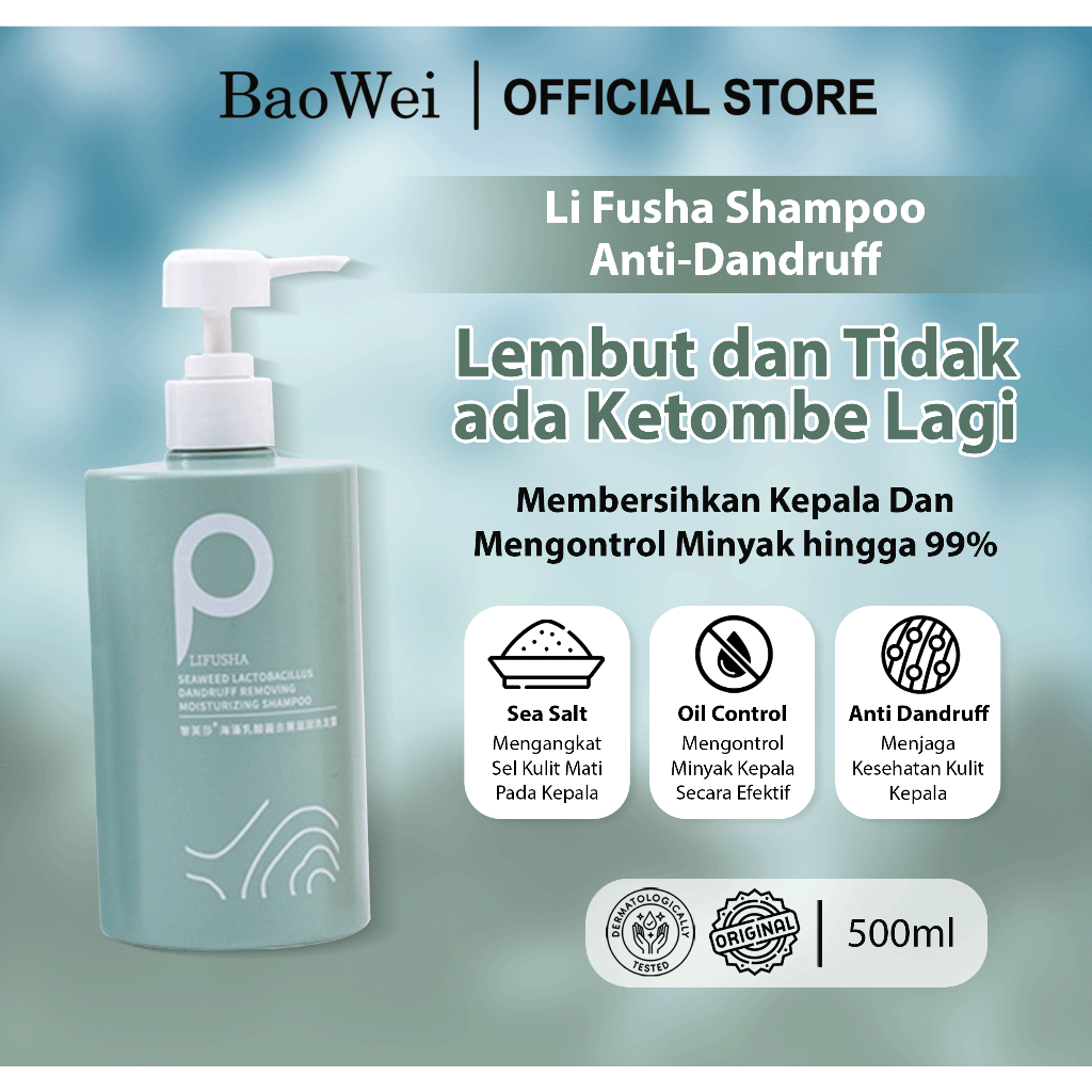 Jual 【ORIGINAL】SHAMPO Anti Ketombe Anti Borok Di Kepala Dan Anti Rambut jadi Rontok Sea Salt ...