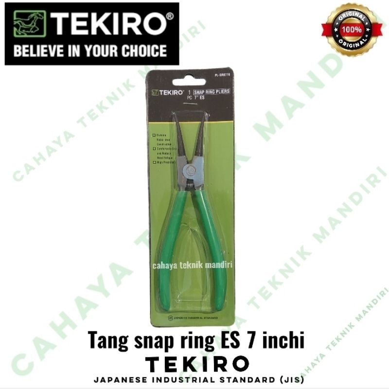 Jual tang snap ring ES ukuran 7" inch TEKIRO tang spi lurus buka ...