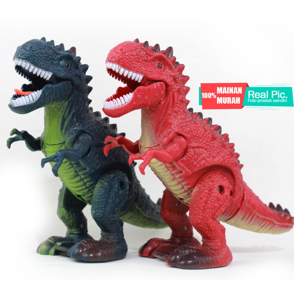 Jual MAINANKEI MAINAN ROBOT DINO TYRANNOSAURUS MENGAUM DAN BERJALAN NO ...