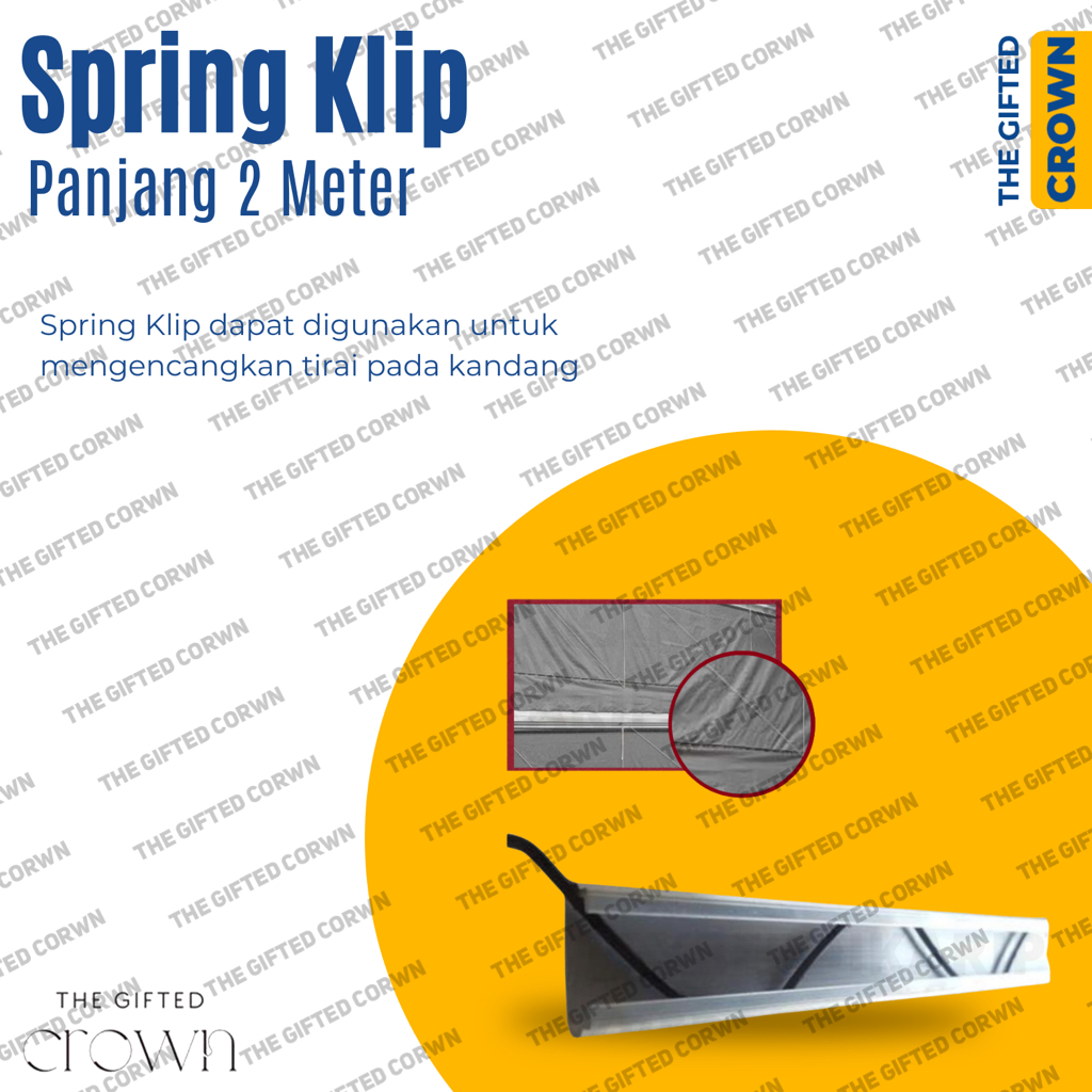 Jual SPRING CLIP 2 METER/KAWAT ALAT PASANG PLASTIK UV GREEN HOUSE KLIP ...