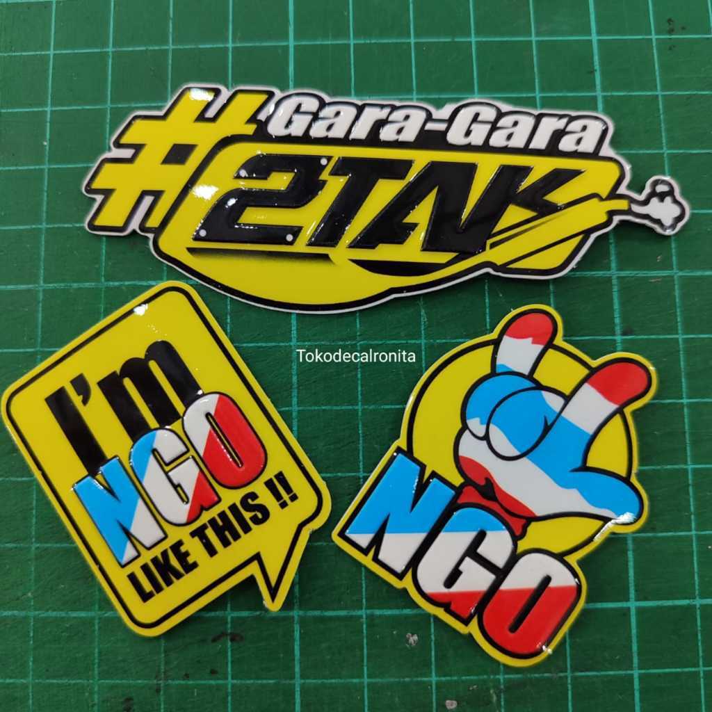 Jual Sticker Emboss Vinyl RDS Gloss Uv Diecut Custom | Shopee Indonesia