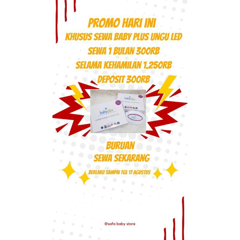 Jual SEWA BABY PLUS UNGU LED | Shopee Indonesia