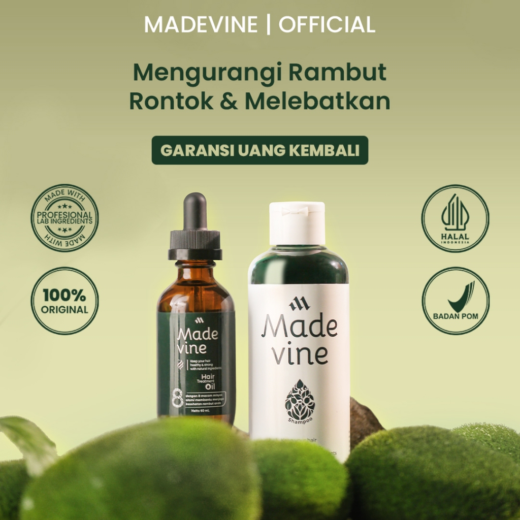 Jual MADEVINE - Paket Perawatan Rambut Rontok, Rusak, Penyubur Rambut ...