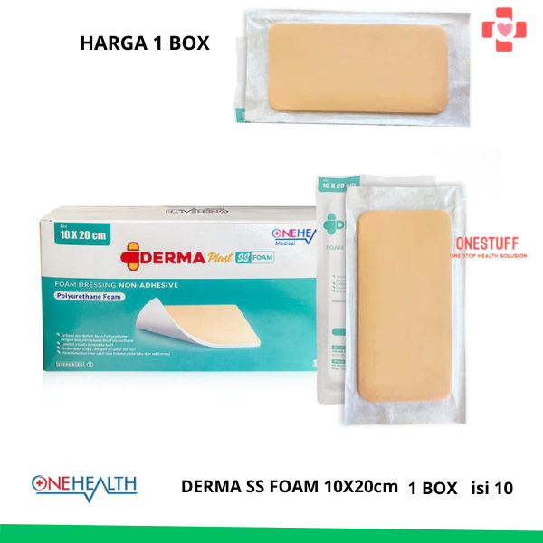 Jual Dermaplast SS Foam Plester Penutup Luka 10x20cm Plesterin Dressing ...