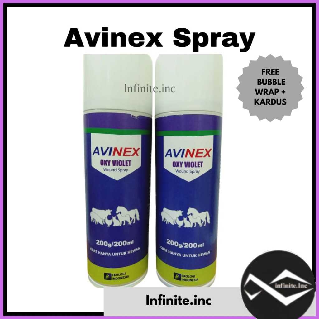Jual AVINEX SPRAY LIKE LIMOXIN SPRAY Semprot Luka Hewan - Solusi ...