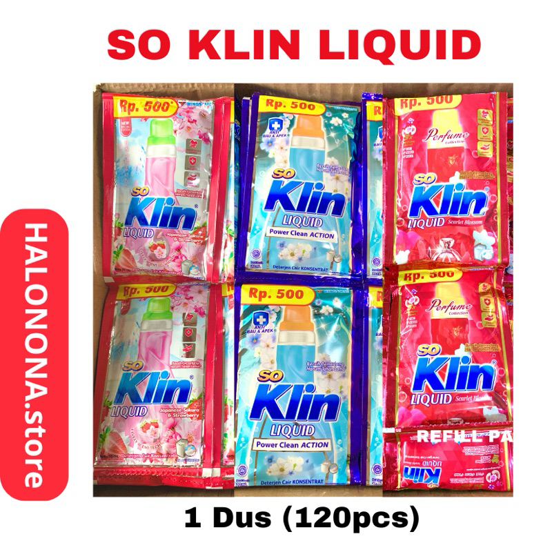Jual SO KLIN LIQUID 1 Dus 120pcs (Renceng) | Shopee Indonesia