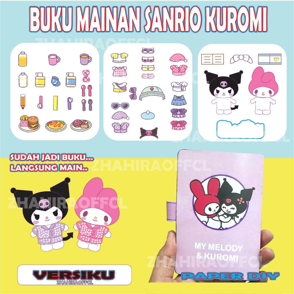 Jual paper doll house kuromi sanrio mainan kertas edukatif anak bongkar ...