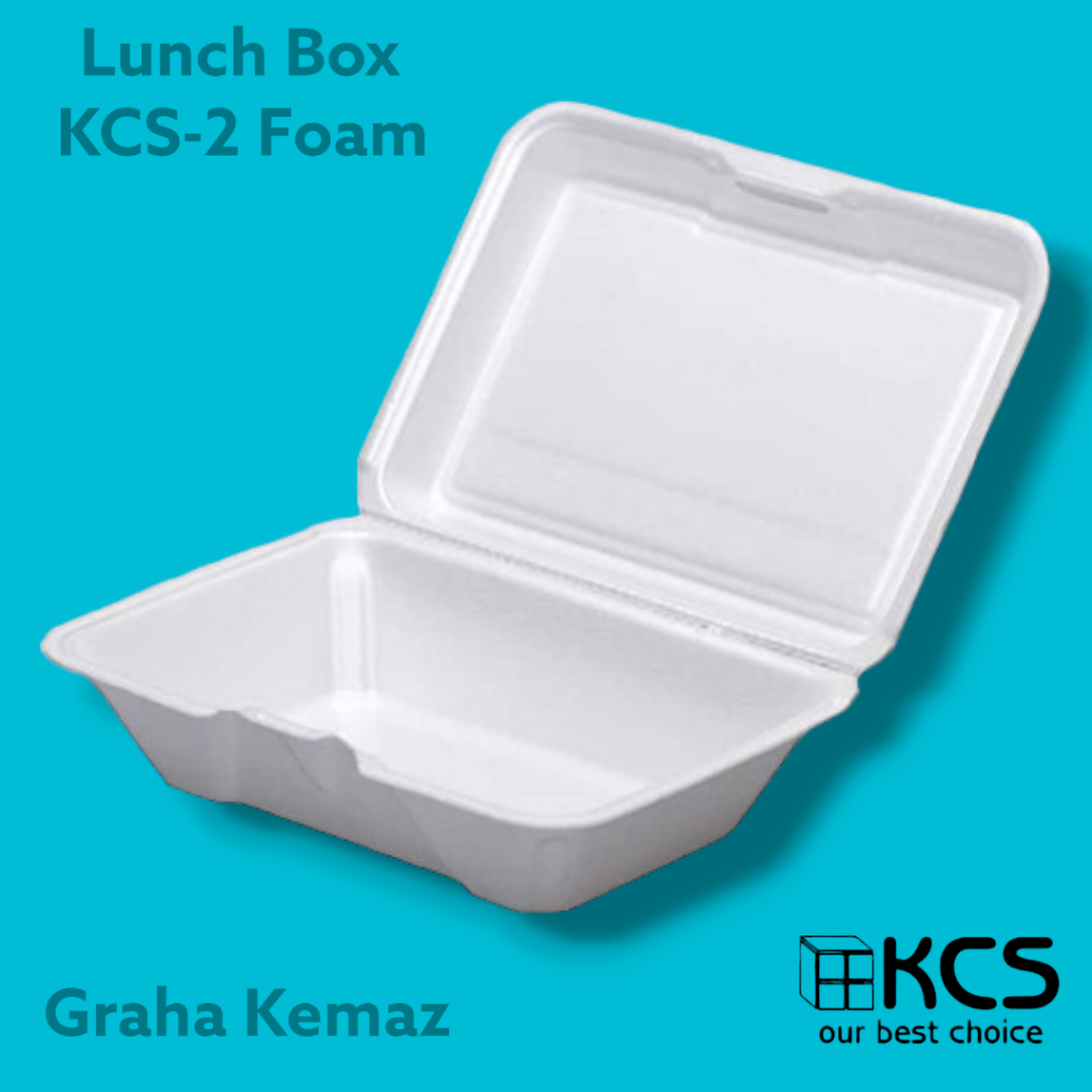 Jual TEMPAT MAKAN FOAM /TEMPAT SNACK /LUNCH BOX KCS 2 isi 100pcs ...