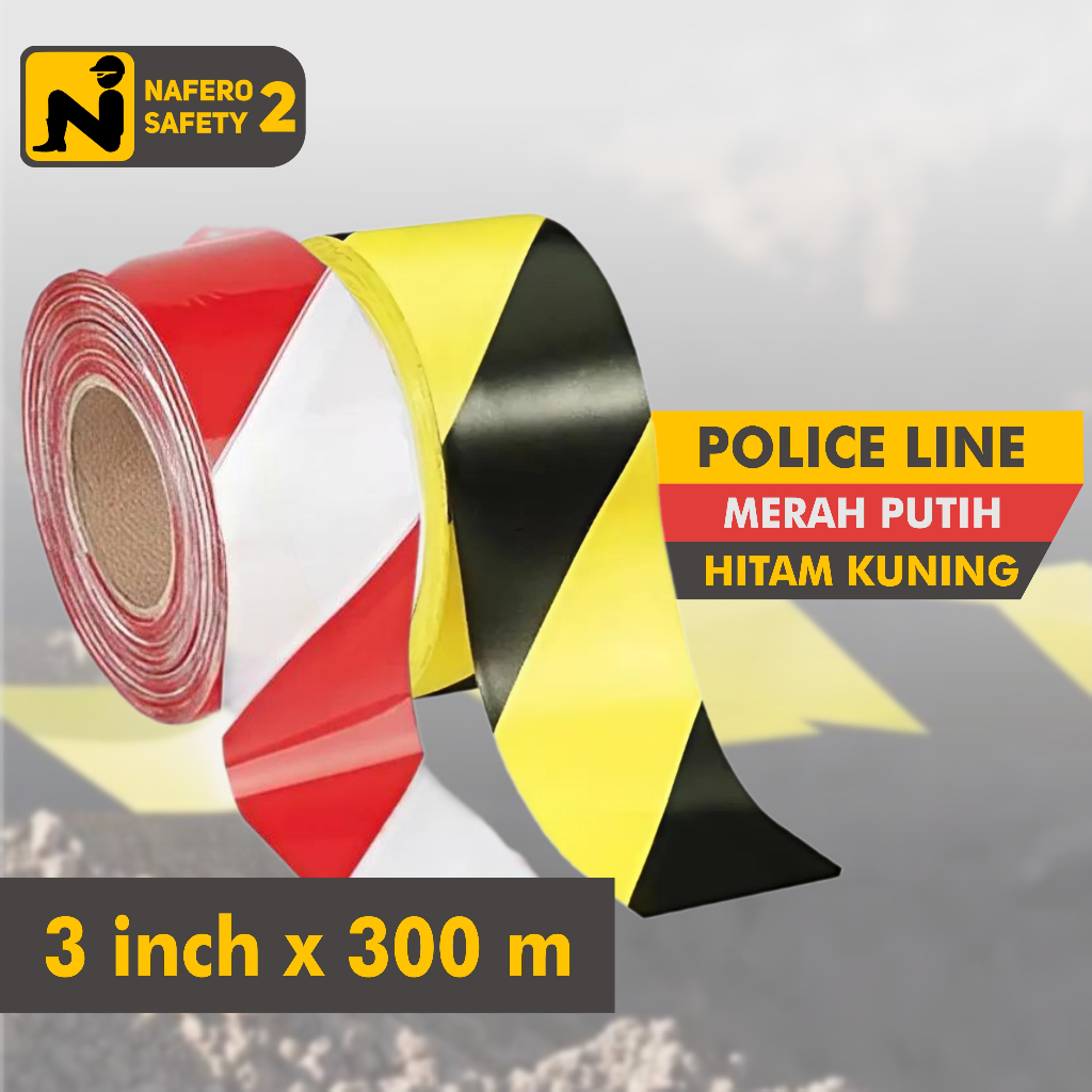 Jual Barricade Tape/Safety Line/Police Line Gosave 3" x 300 m Kuning ...