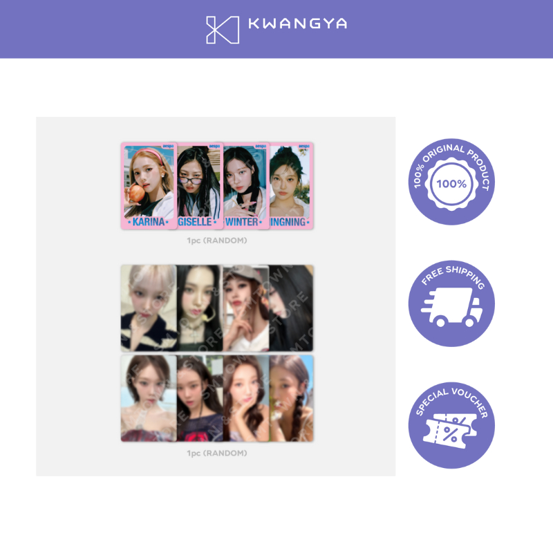 Jual aespa TRADING CARD MY WORLD SET A | Shopee Indonesia