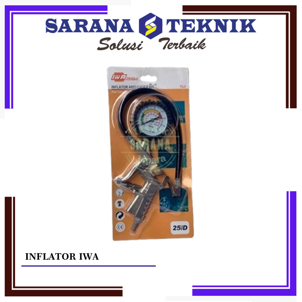 Jual ALAT ISI ANGIN INFLATOR KIT-TG63 IWA 3in1 | Shopee Indonesia