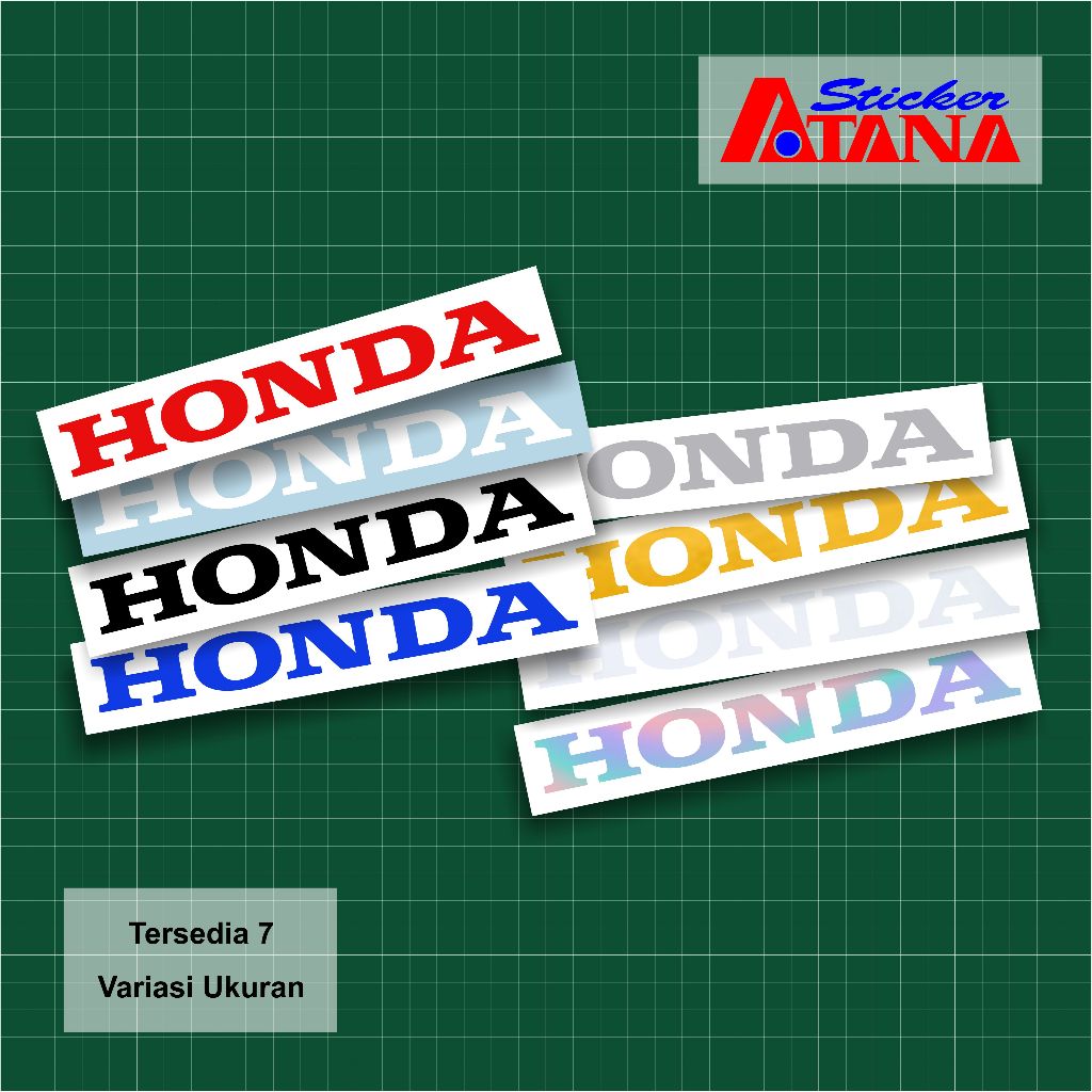Jual Stiker Cutting Honda Emblem Logo Kecil Besar Astra AHM AHASS One ...