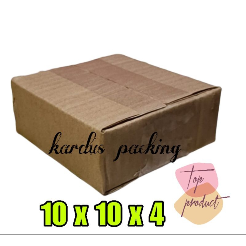 Jual kardus packing UK 10x10x4 kardus polos kardus kecil | Shopee Indonesia