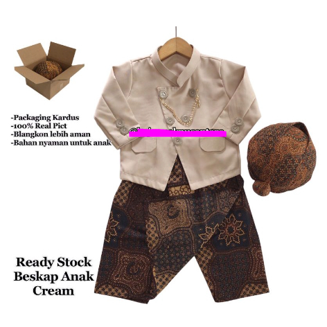 Jual BAJU ADAT JAWA ANAK MODEL BASOFI USIA 1 BULAN - 10 TAHUN/BESKAP ...