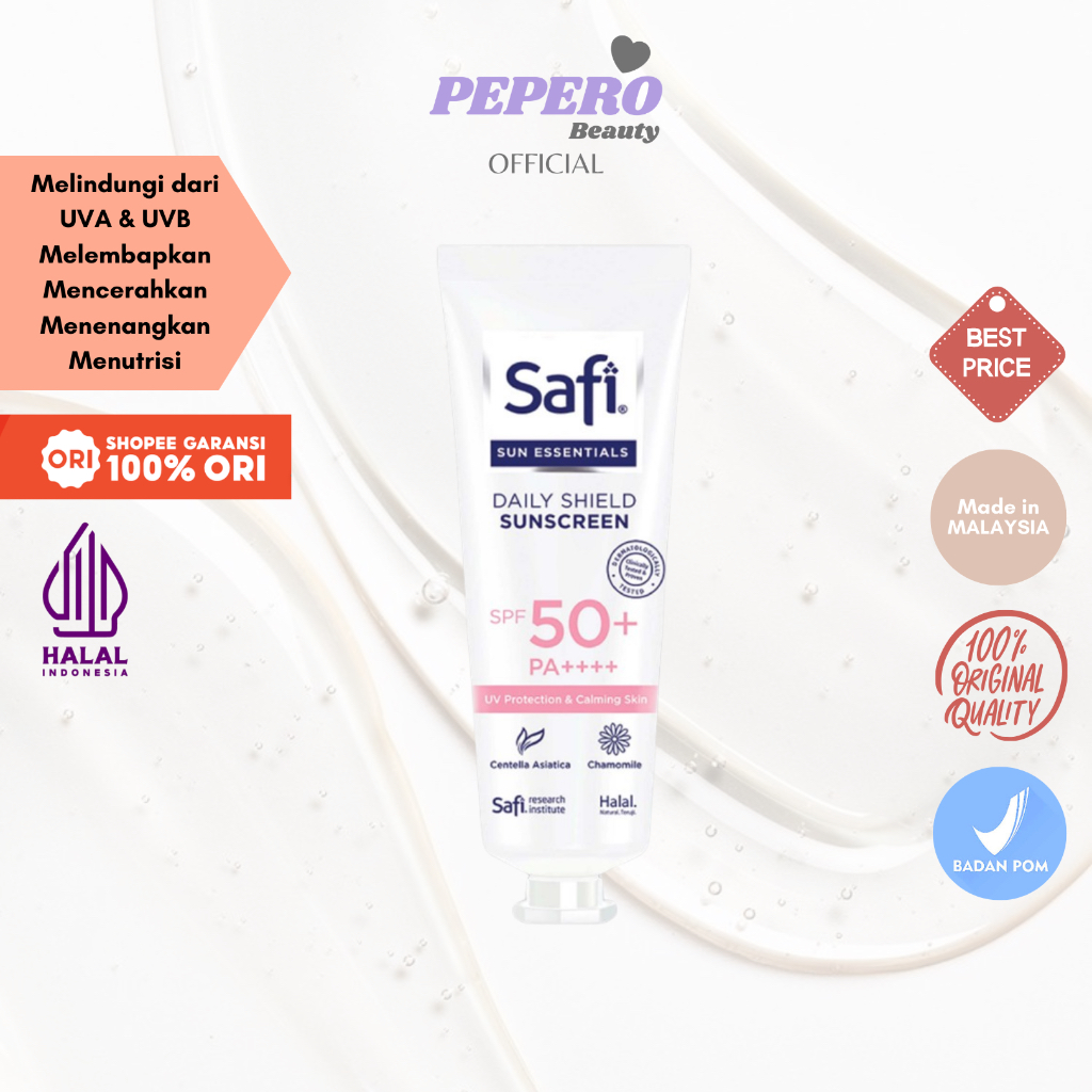 Jual SAFI Sun Essentials Daily Shield Sunscreen SPF 50+ PA ...