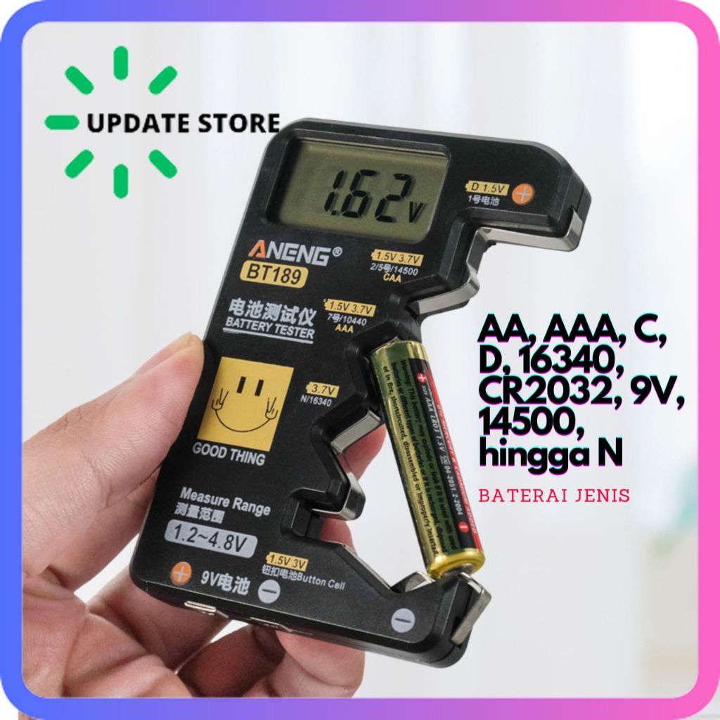 Jual Alat Test Baterai Battery Tester Universal Digital Display - BT189 ...