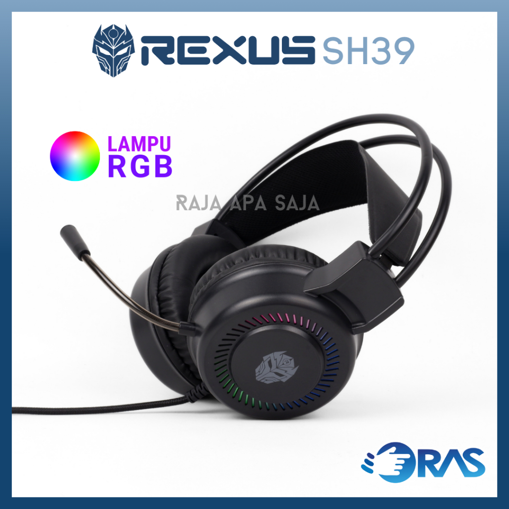 Jual Headset Gaming RGB Rexus Headphone Full Bass Stereo Earphone ...